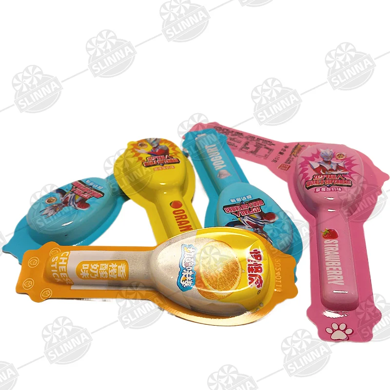 Wholesale Fruit-flavored Gummy Candy Cheese Sticks Easy Tear Lollipop ...