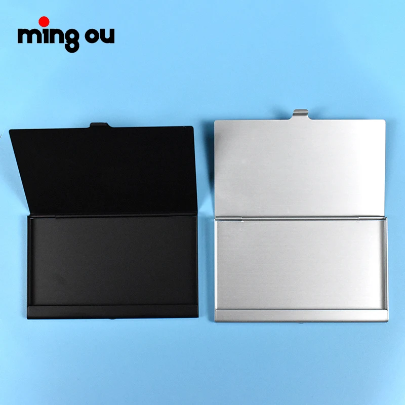 Plain Metal Business Card Holder for Promotion Laser Engraving