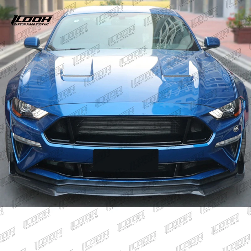 ICOOH Racing Body Kit Carbon Fiber Fibre Front Bumper Lip Diffuser Fit ...