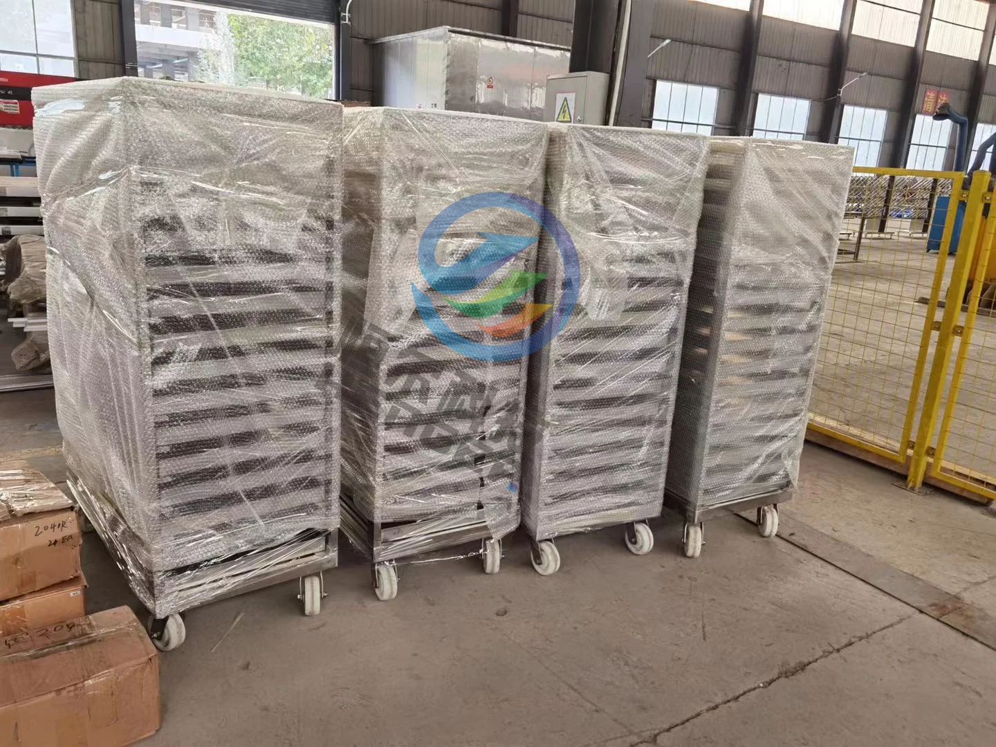 Stainless Steel Smoking House Meat Sausage Hanging Trolley - Buy Meat ...