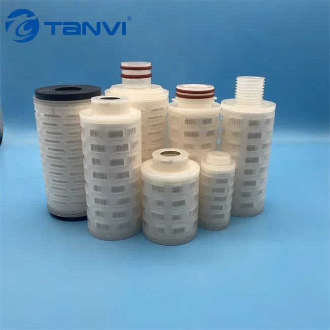 56mm 5 Inch PP/PES/PTFE/PVDF/Nylon/ACF Mini Pleated Filter Cartridge ...