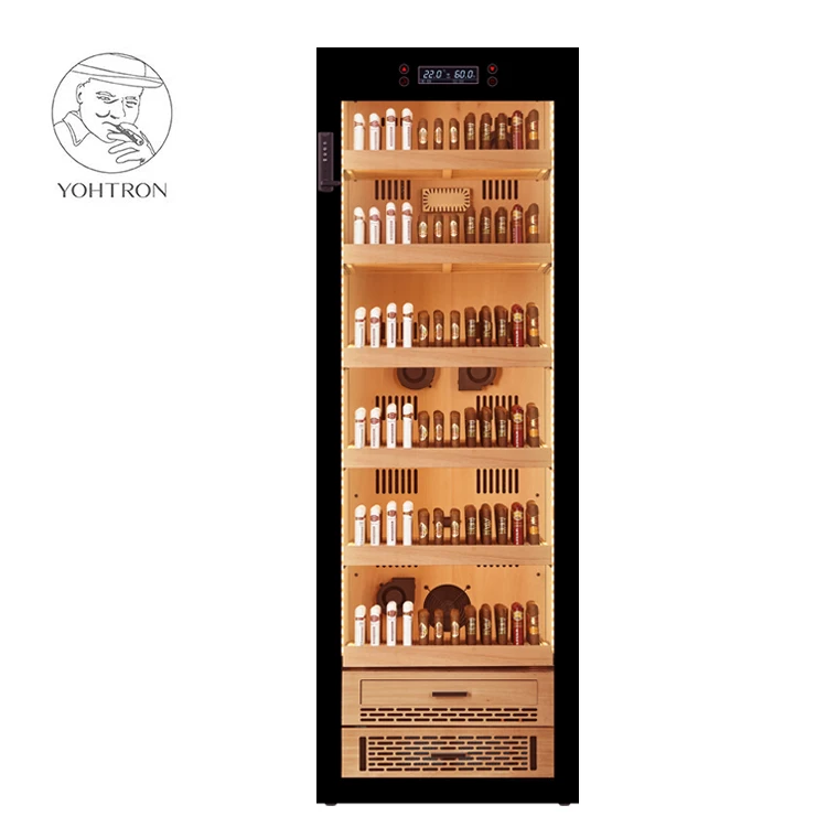 Yohtron 2024 Electric Commercial Cigar Display Cabinet Upright ...