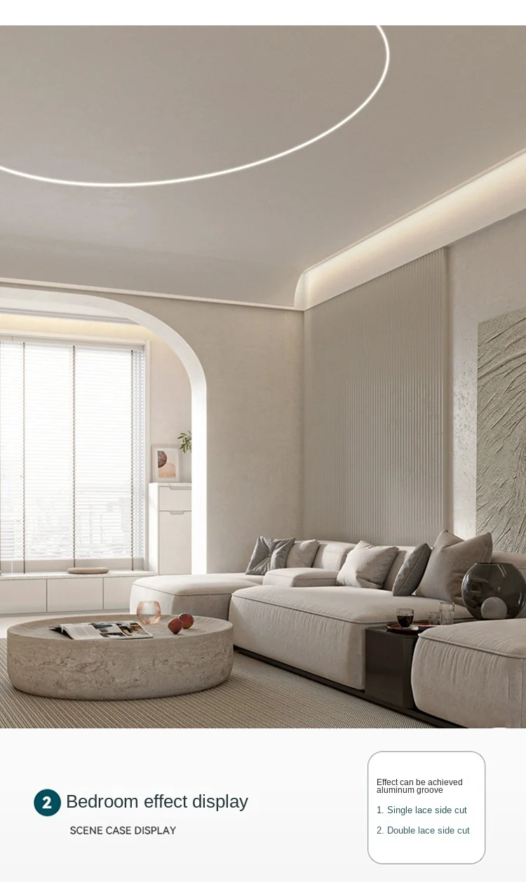 High Quality Cabinet Led Strip Light Concealed Lamp Slot Aluminum Alloy ...