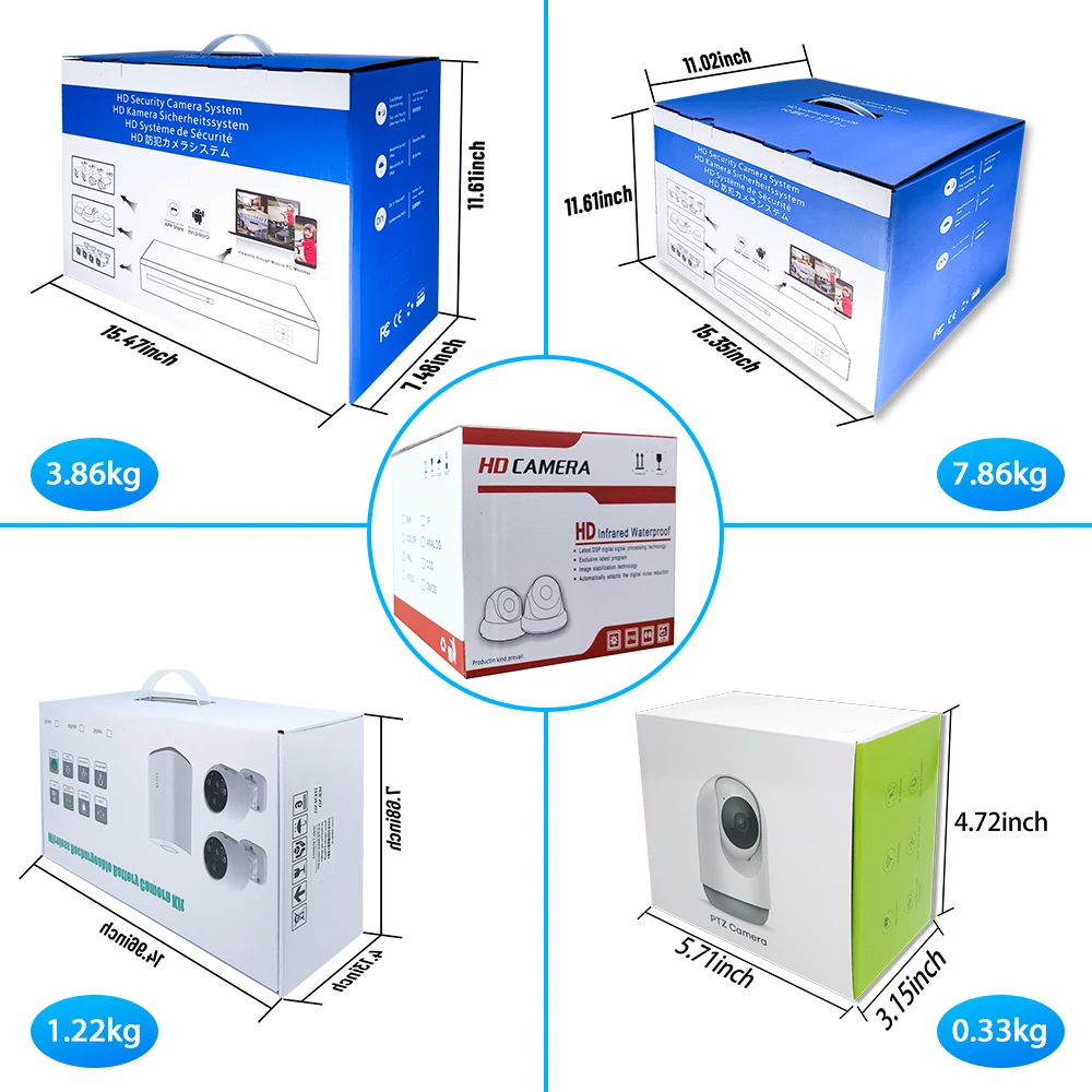 Wesecuu Hd Poe Nvr System H.265 Face Detection Ip Camera 2-way Audio ...