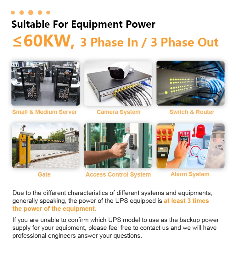 20kva 40kva Ups Good Price No Break Rackmount Ups 1u 220v 380v 3phase ...
