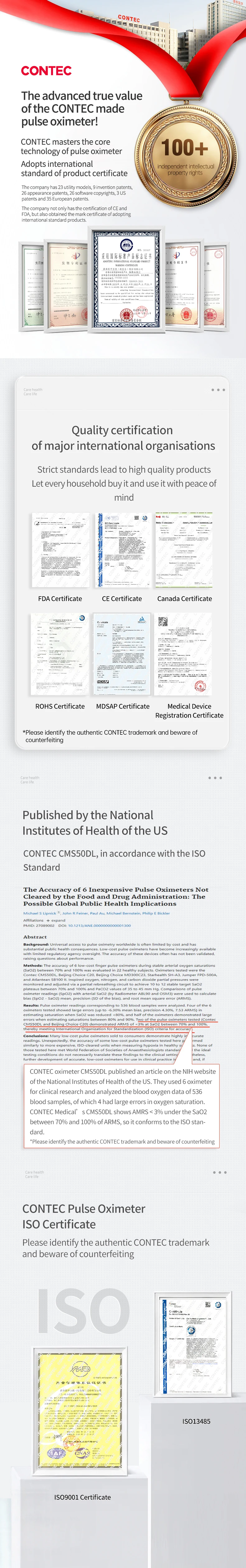 Cms50-pro CE OEM Pulse Oximeter - Reliable Blood Oxygen Measurement