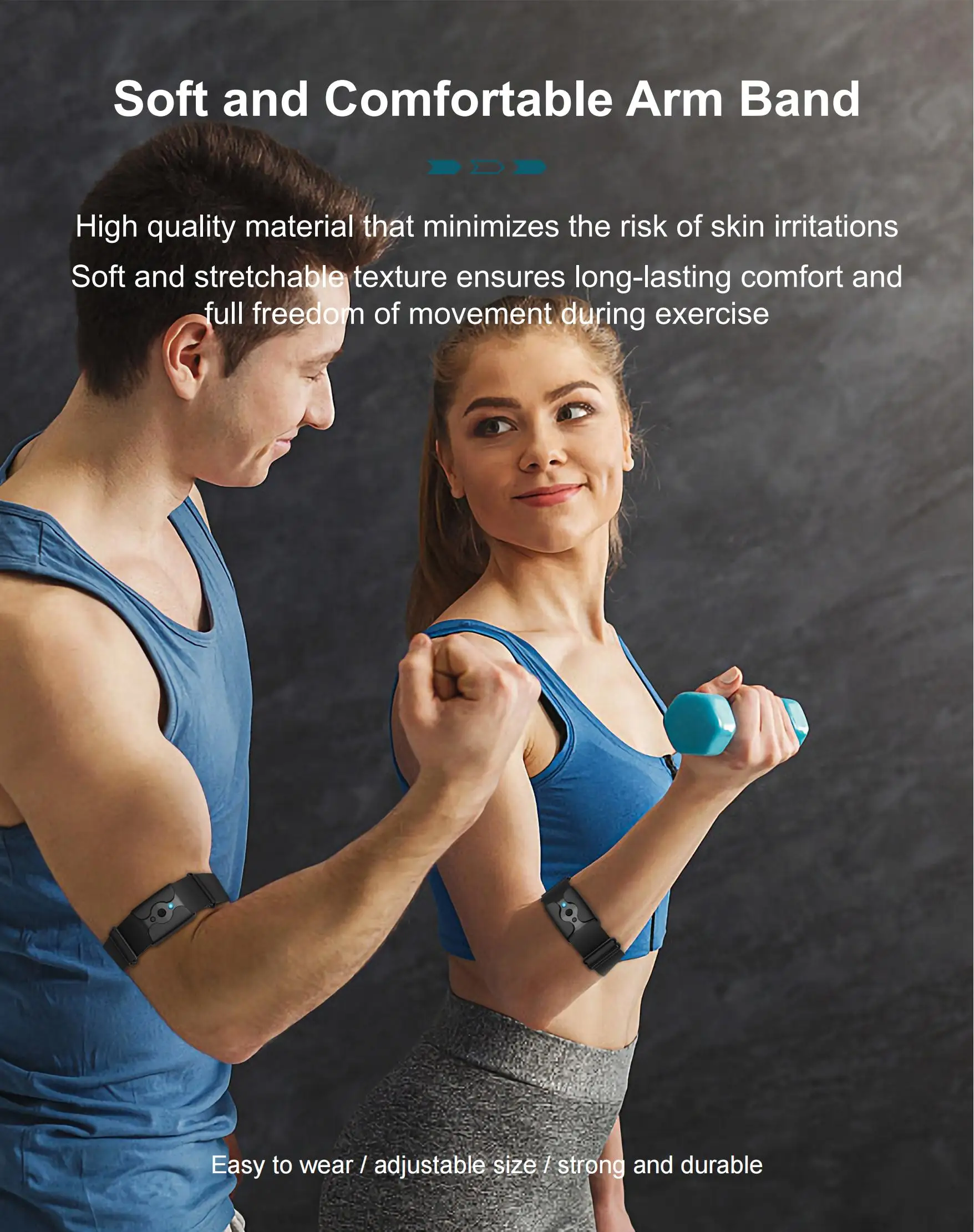 Swimming Band Bluetooth5.0 Ant+ Heart Rate Monitor Armband Xz831 ...