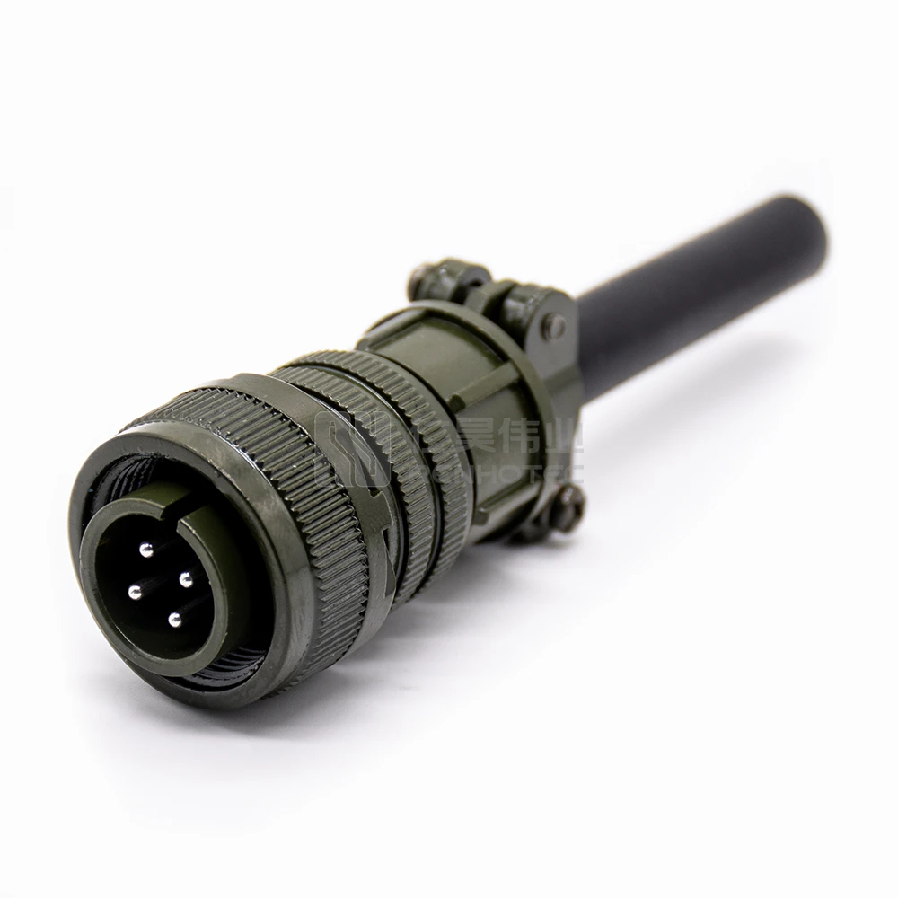 Electrical Male Female 4 Pin Connector Type Ms3106 Mil Specs Male Plug ...