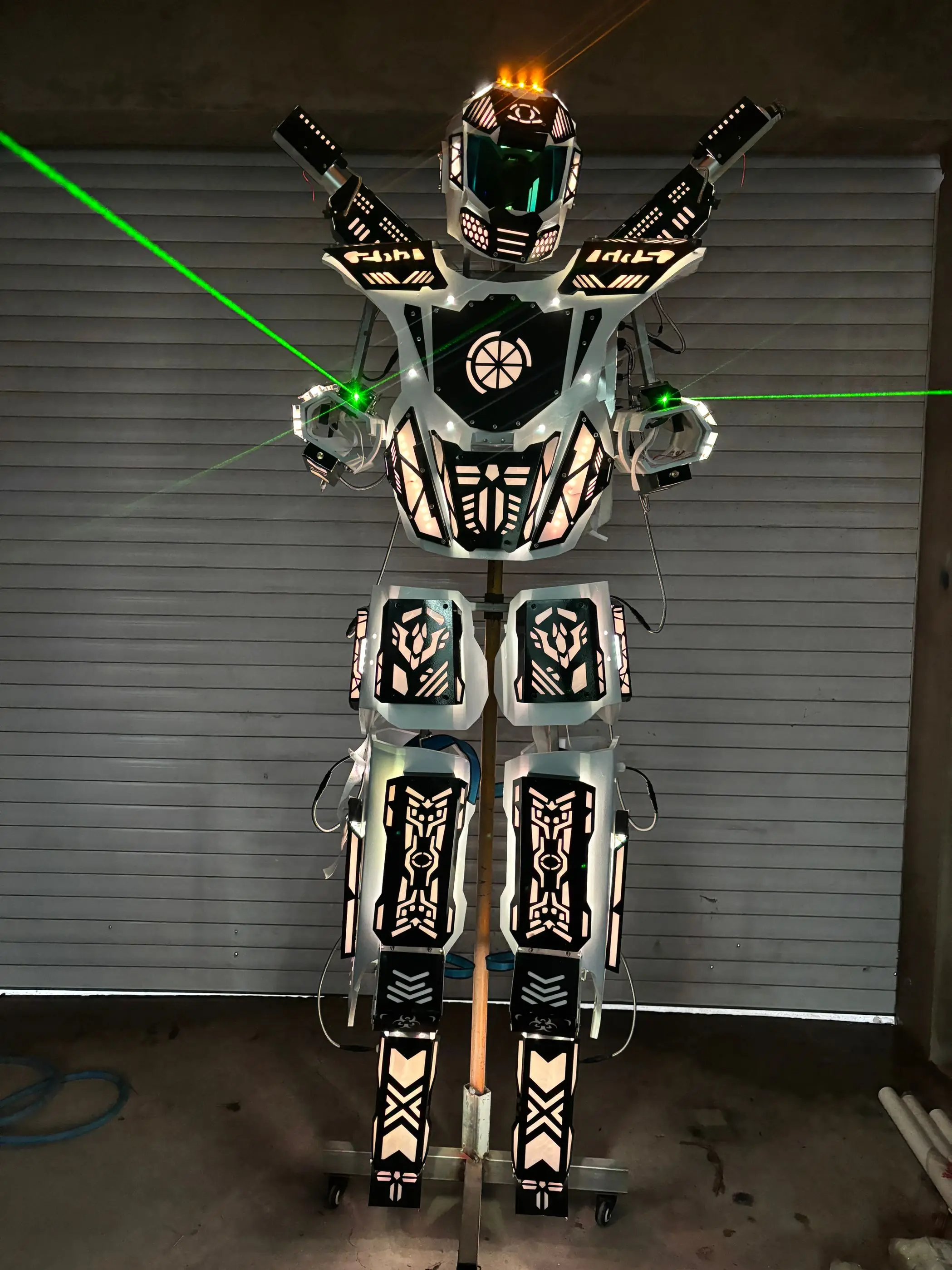 LED Robot Costume Adult Party Performance Wear Flamenco Inspired