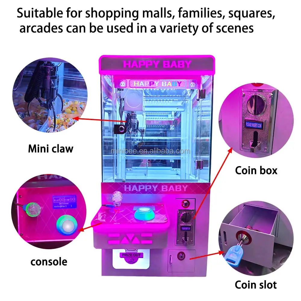 Mini Arcade Machine Coin Pusher & Claw Game for Sale