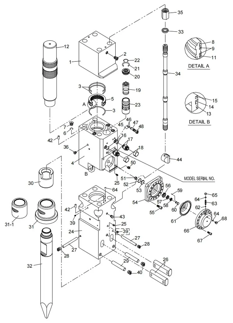 Hydraulic Breaker Spare Parts Grease Nipple for SB43 SB45 SB50 SB81A ...