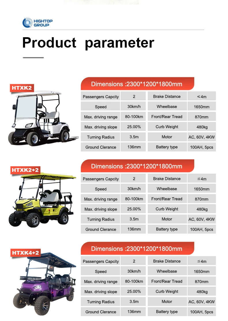 2/4/6/8 Seat Golf Cart Electric Price Chinese Electric Golf Carts for ...