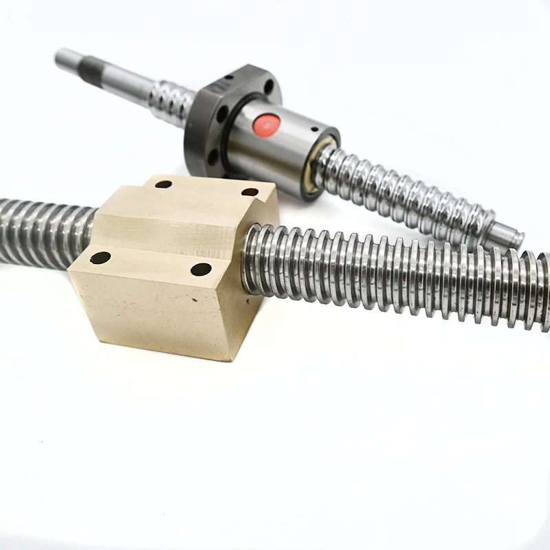 20mm Trapezoidal Lead Screw - 490mm Length with Brass Nut