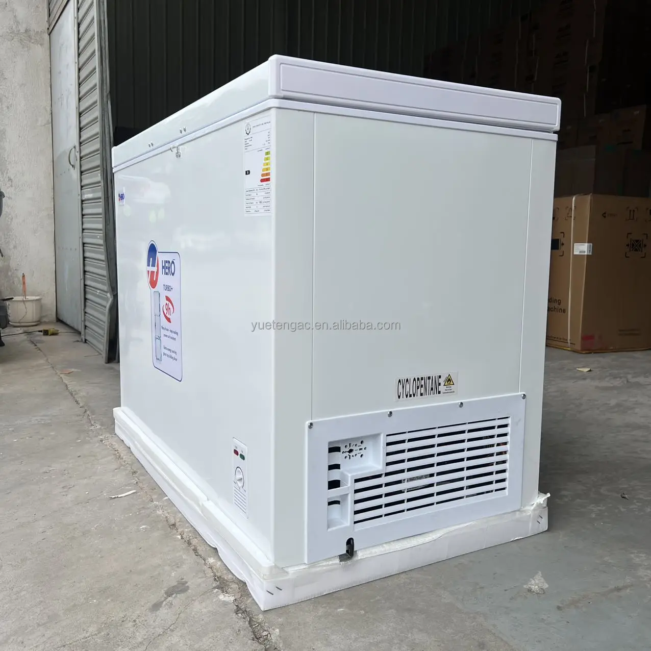 Hero Turbo 320L Deep Chest Freezer - White, Fast Freezing, Auto-Defrost ...