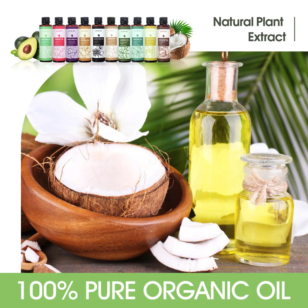 Hair Care Organic Castor Oil Black Seeds and Spa Body Care Massage ...