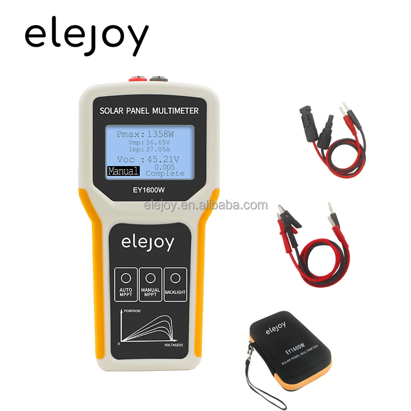 ELEJOY EY1600W LCD MPPT Solar Panel Multimeter - Smart Testing