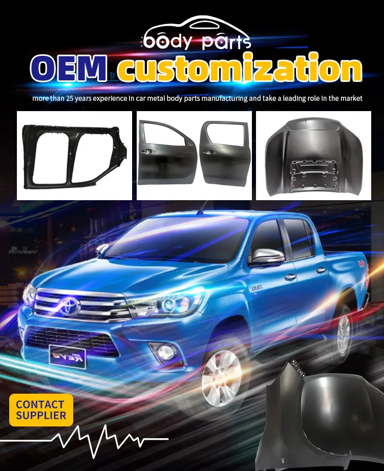 OE 65700-KK020 - Steel Rear Tailgate for Toyota Hilux Revo