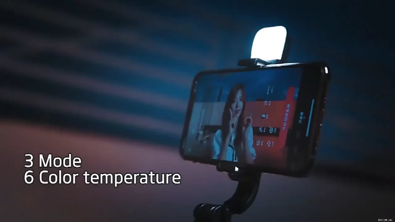 Q02s Fill Light Selfie Stick 360 Degree Flexible Handheld Telescopic ...