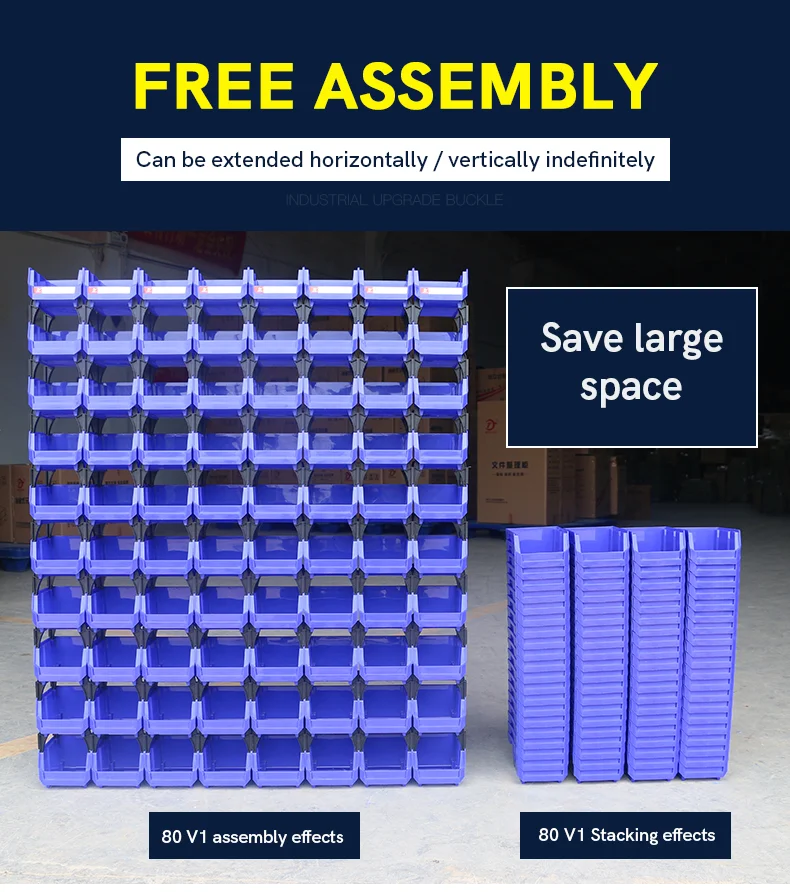 Warehouse Nestable Stackable Plastic Spare Parts Storage Bin - Buy ...