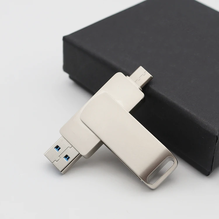Swivel Metal Otg Universal 2 In 1 Flash Disk Type C Usb Flash Drive ...