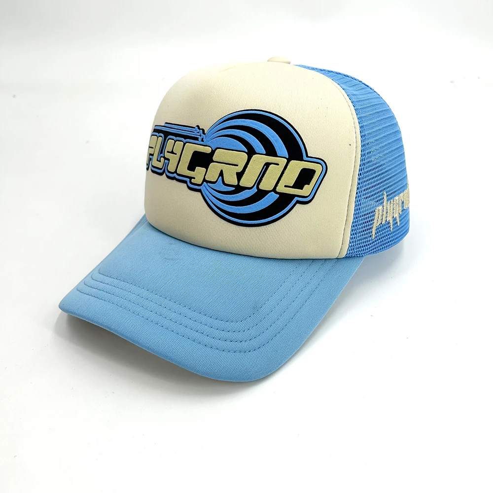 Custom 3D Puff Printing Trucker Hat - Embroidered Foam Cap