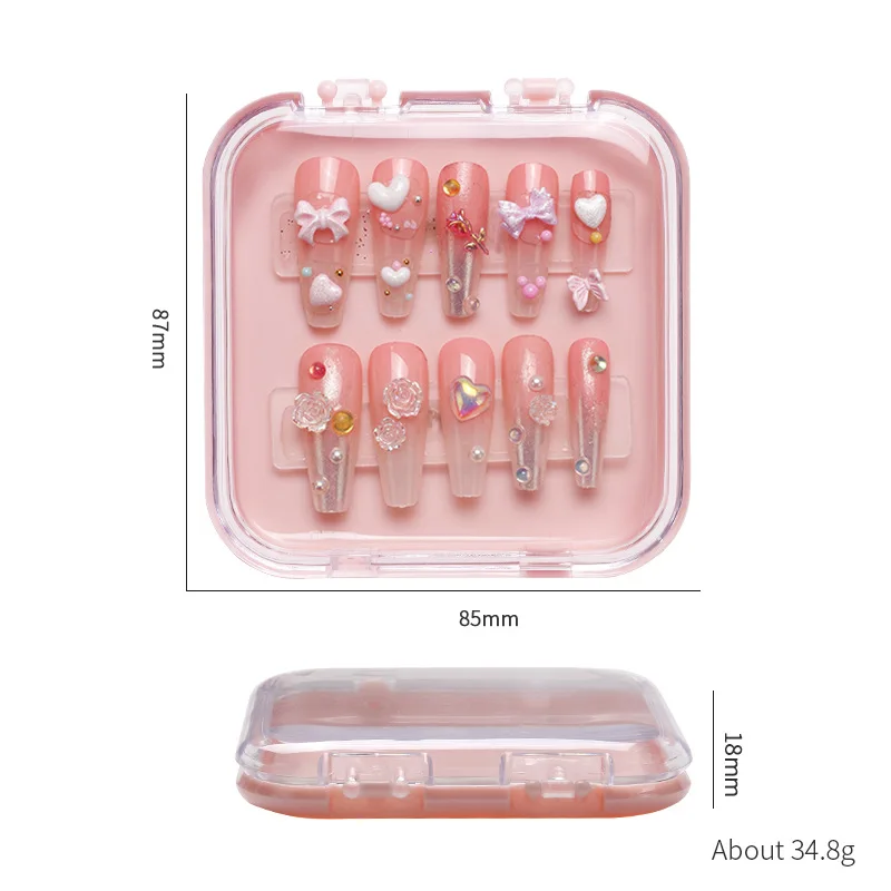 Clear Acrylic Press on Nail Boxes - Perfect Storage Solutions