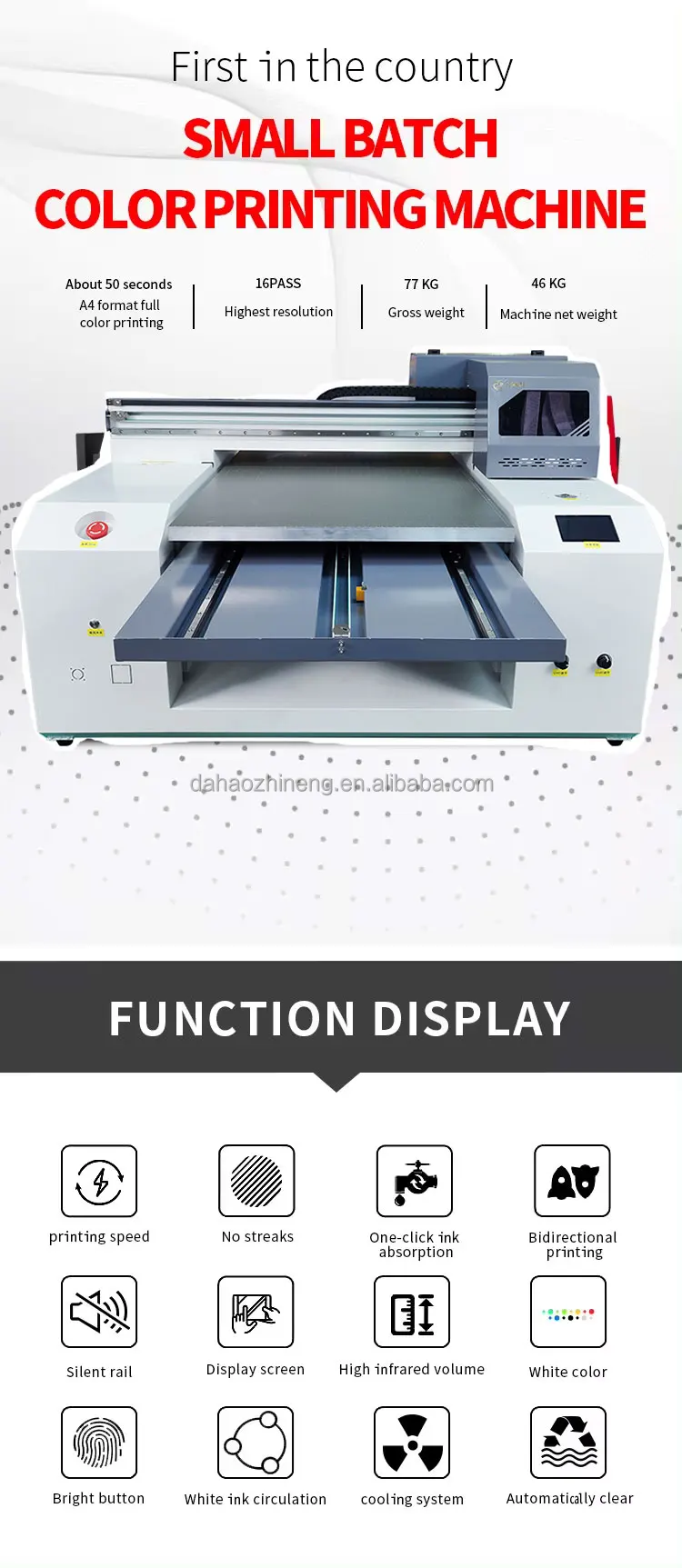 High Resolution A3 Uv Printer For Plastic,Leather,Pvc - Buy Uv Printer ...