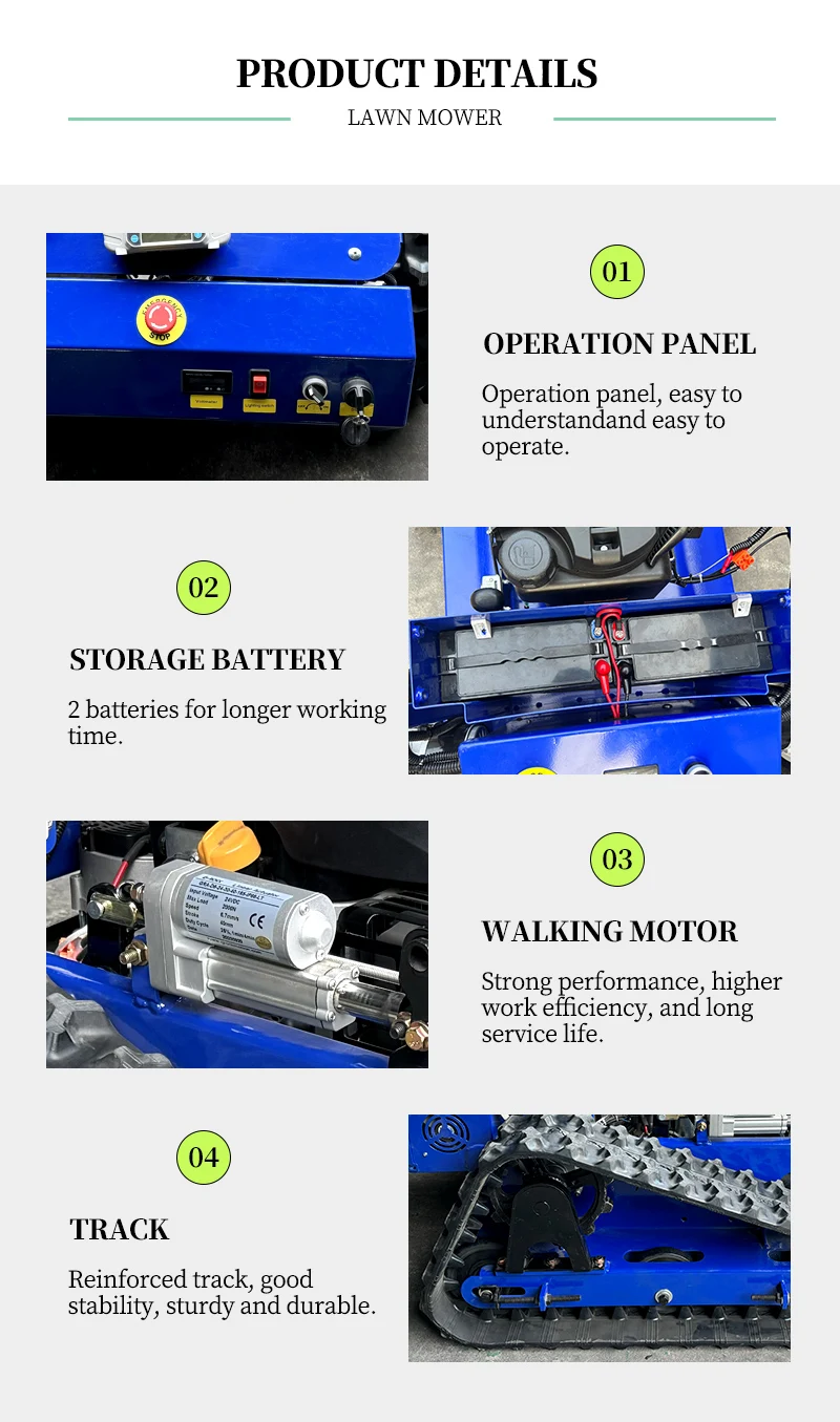 AWY-550C Remote Control Lawn Mower - Efficient & Reliable