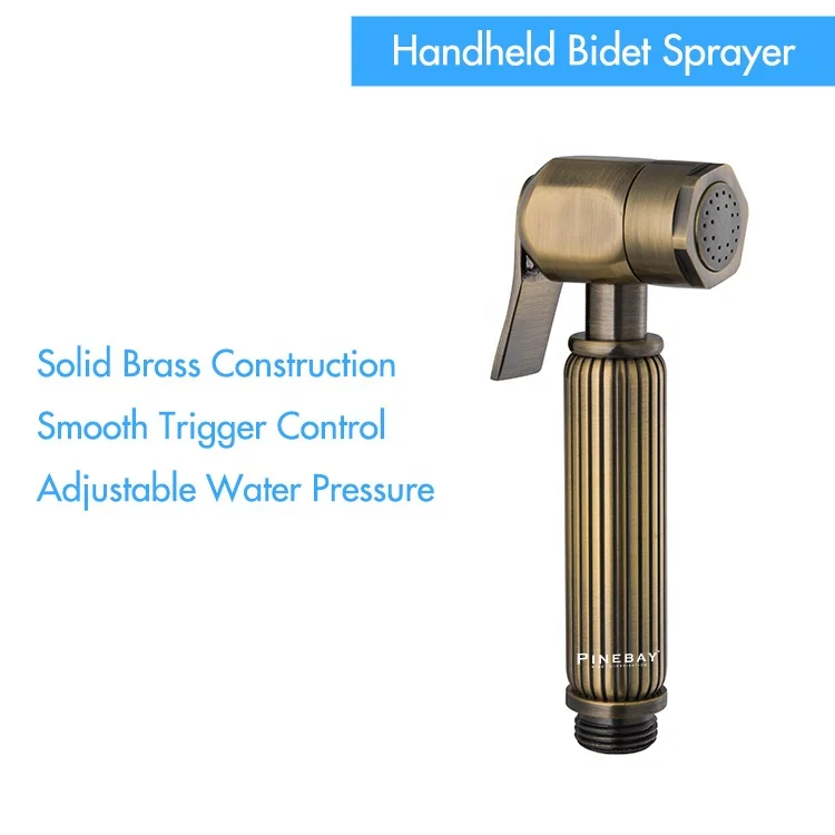 Pinebay 2024 Hot Sell Wall Mounted Bidet Muslim Ancient Bronze Brass ...