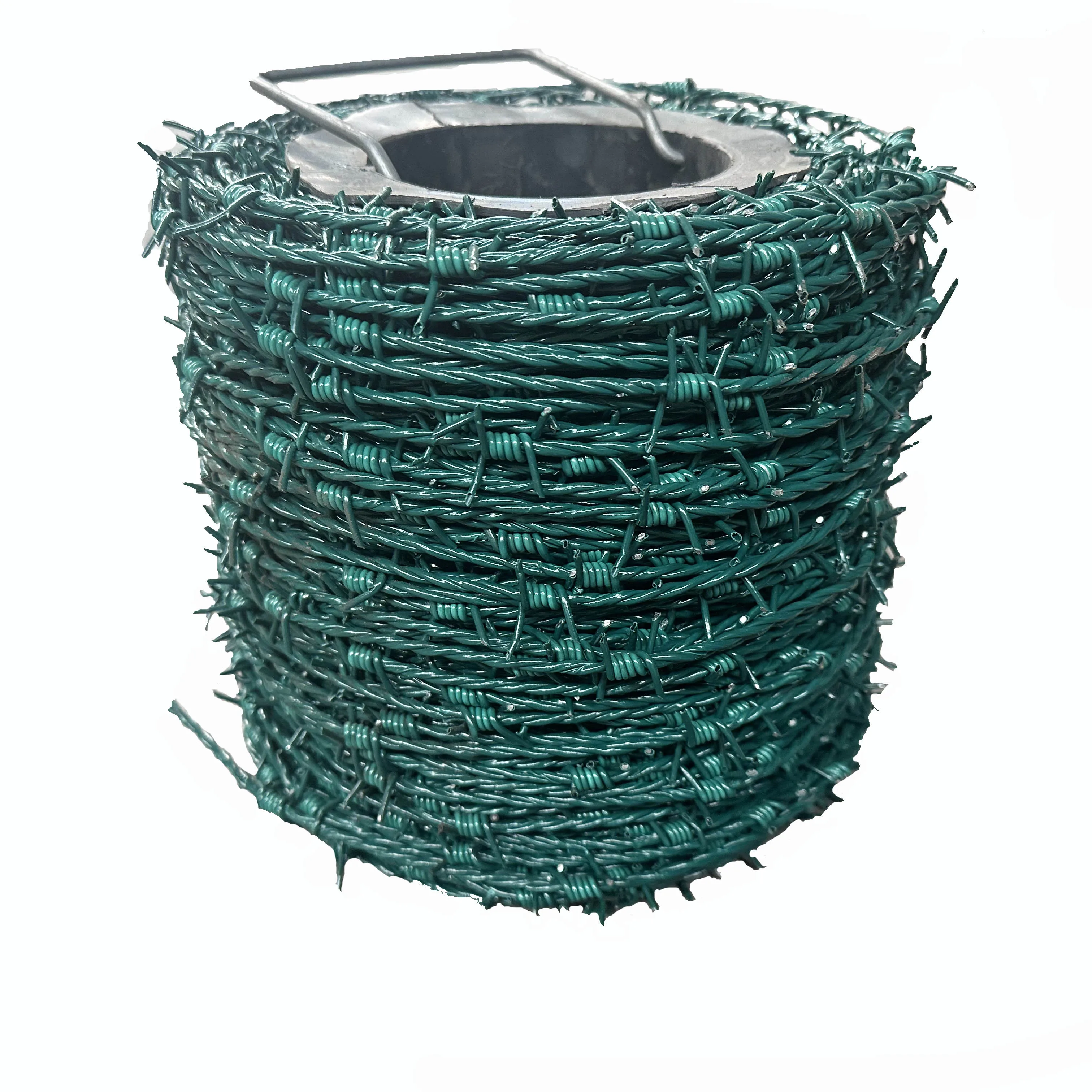 Galvanized 12.5 Gauge Single Strand Barbed Wire Fence Roll Pvc Coated ...