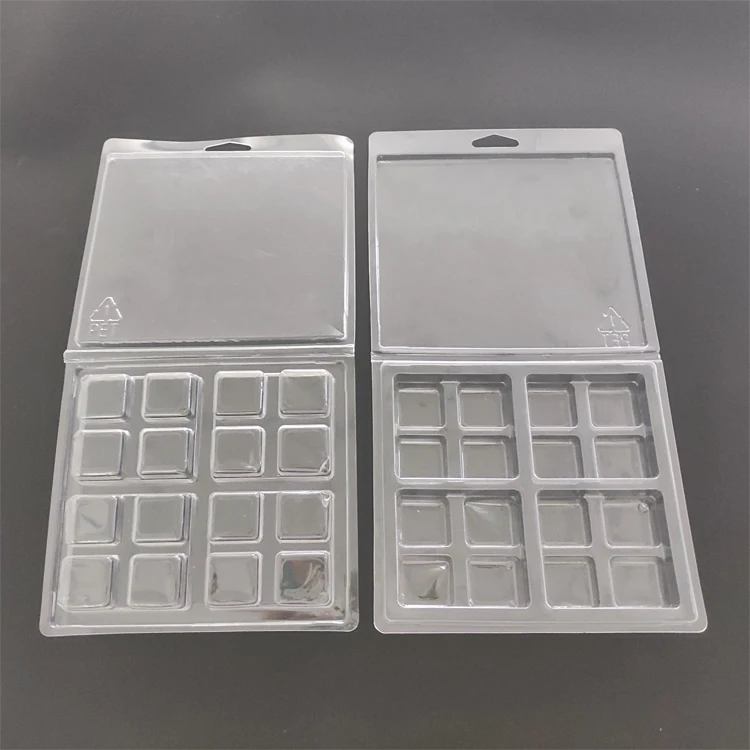 Clear Plastic Clamshell Package for Wax Melt PET Disposable Wax Melts ...