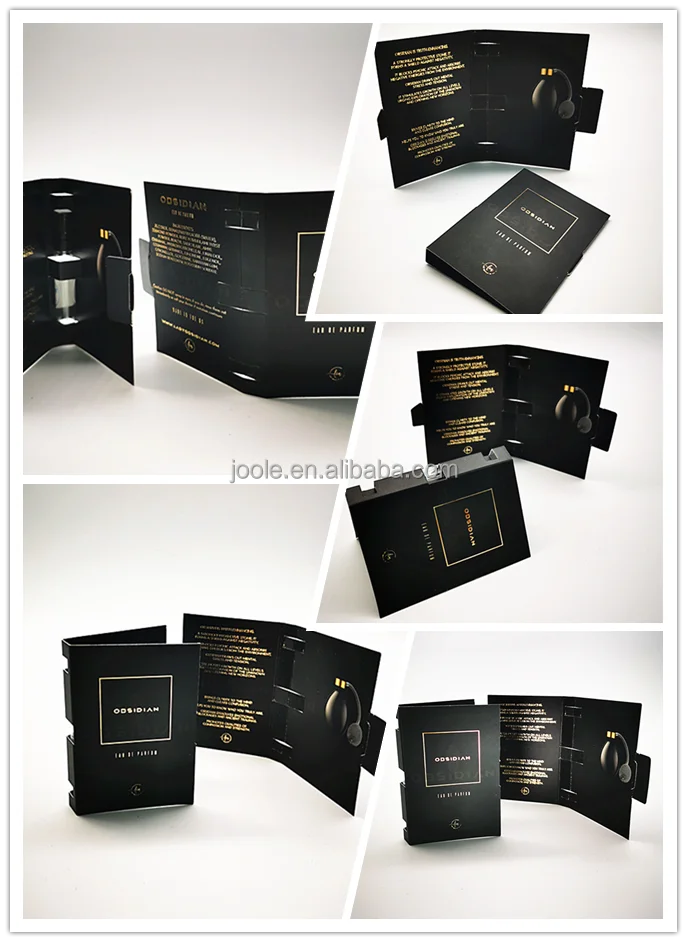 Perfume Cosmetics Sample Packaging - Customized Folding Card