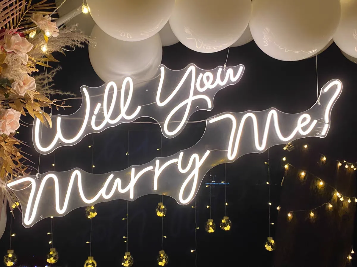 Manufacturer's Popular Wedding Custom Neon Sign Led Bar Party Decoration Acrylic Advertising ...
