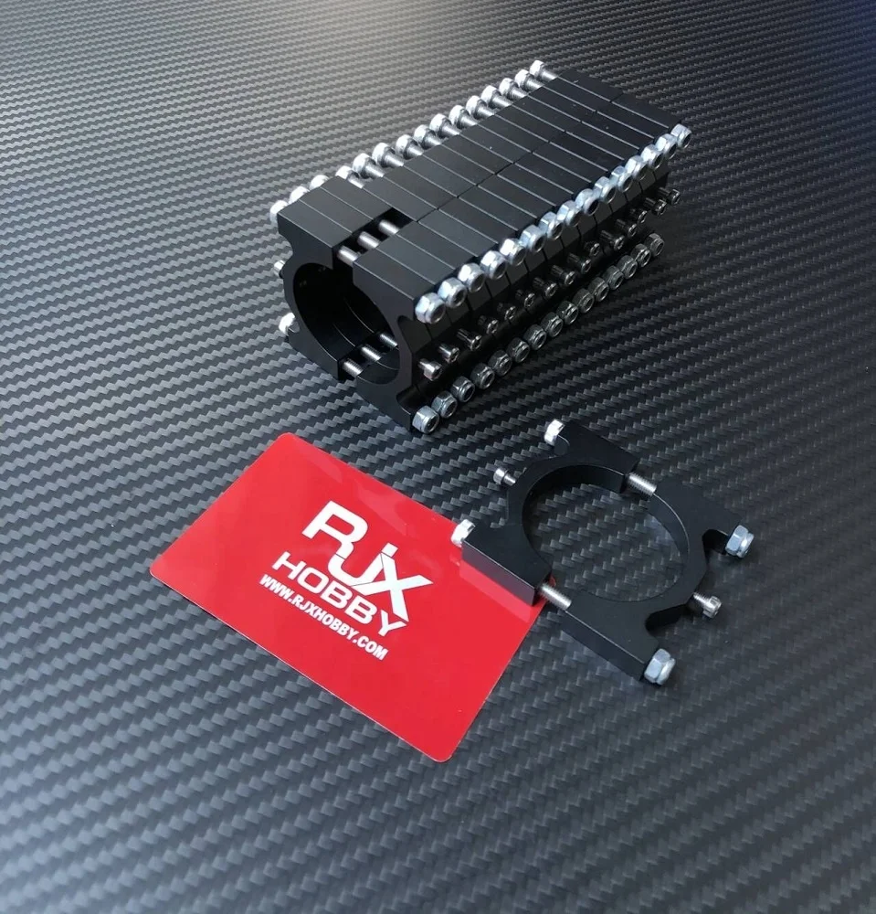 Rjxhobby 30mm Carbon Fiber Tube Clip Aluminum Alloy Pipe Connector ...