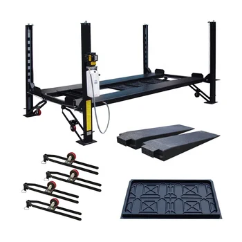 Best Price Capacity 9000lb Hydraulic 4 Post Car Lift With Casters For ...