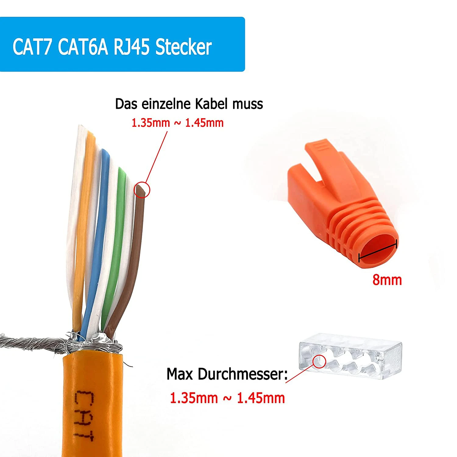 Ethernet Cable Joint Network Cable 8p8c Connecteur Sftp Amp Rj 11 Rg45 ...