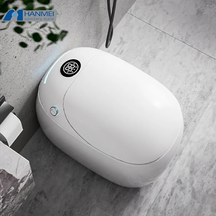 Egg Shape Toilet One Piece Ceramic Short Tank Advance Smart Toilet ...
