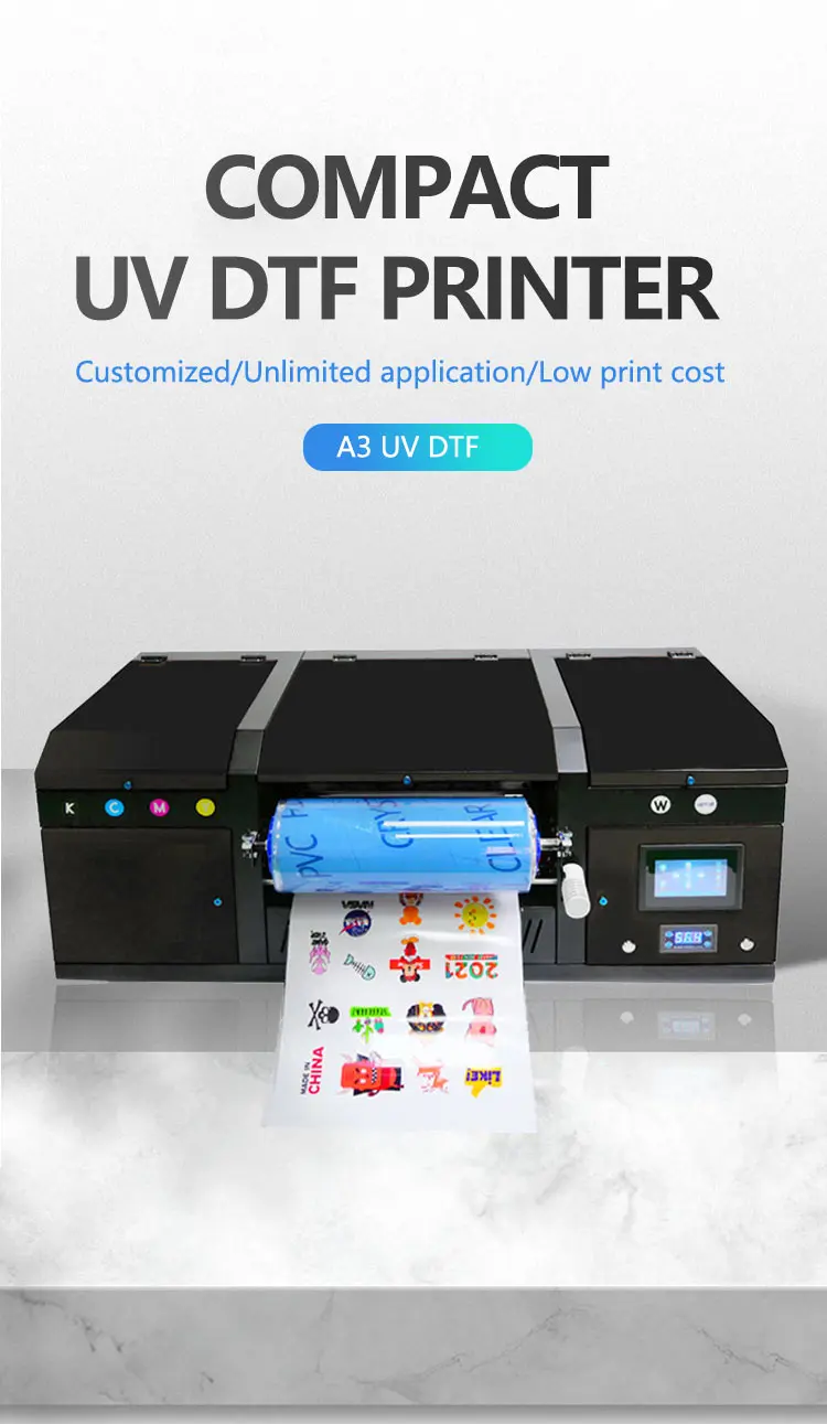 Rainbow A3 UV DTF Sticker Printer - Fast & Versatile Printing