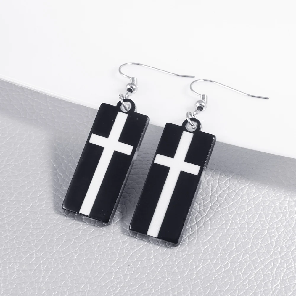 2021 New Anime Tokyo Revengers Takashi Mitsuya Earrings Simple Cross ...