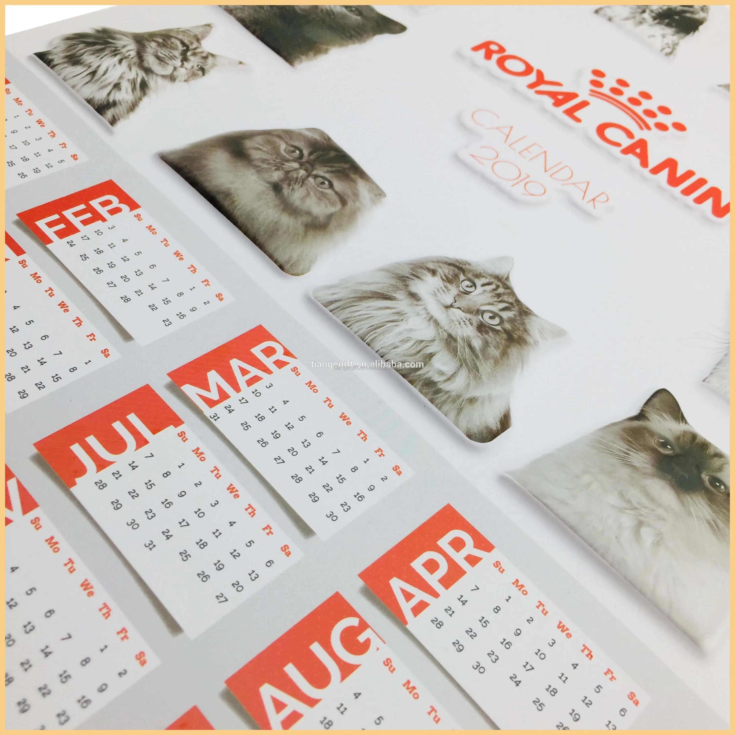 Custom 3d Embossed Pvc/plastic Calendar Wall 2023 - Buy Calendar Wall ...