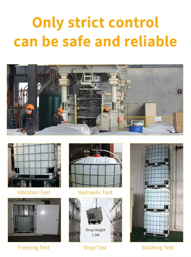 Hell Sell 1000L IBC HDPE Chemical tank with Metal Frame 1 Ton Plastic ...