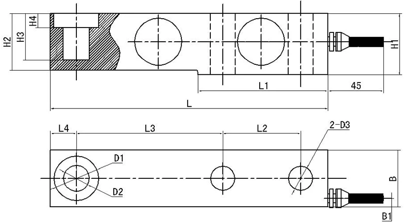 Cantilever Beam Load Cell for Floor Platform Scales Weigh Feeders ...