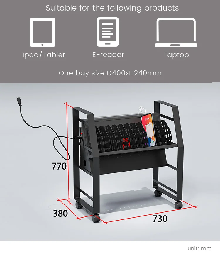 Tablet Charge Cart Charging Station Tablet Charging Cabinet Cart for ...