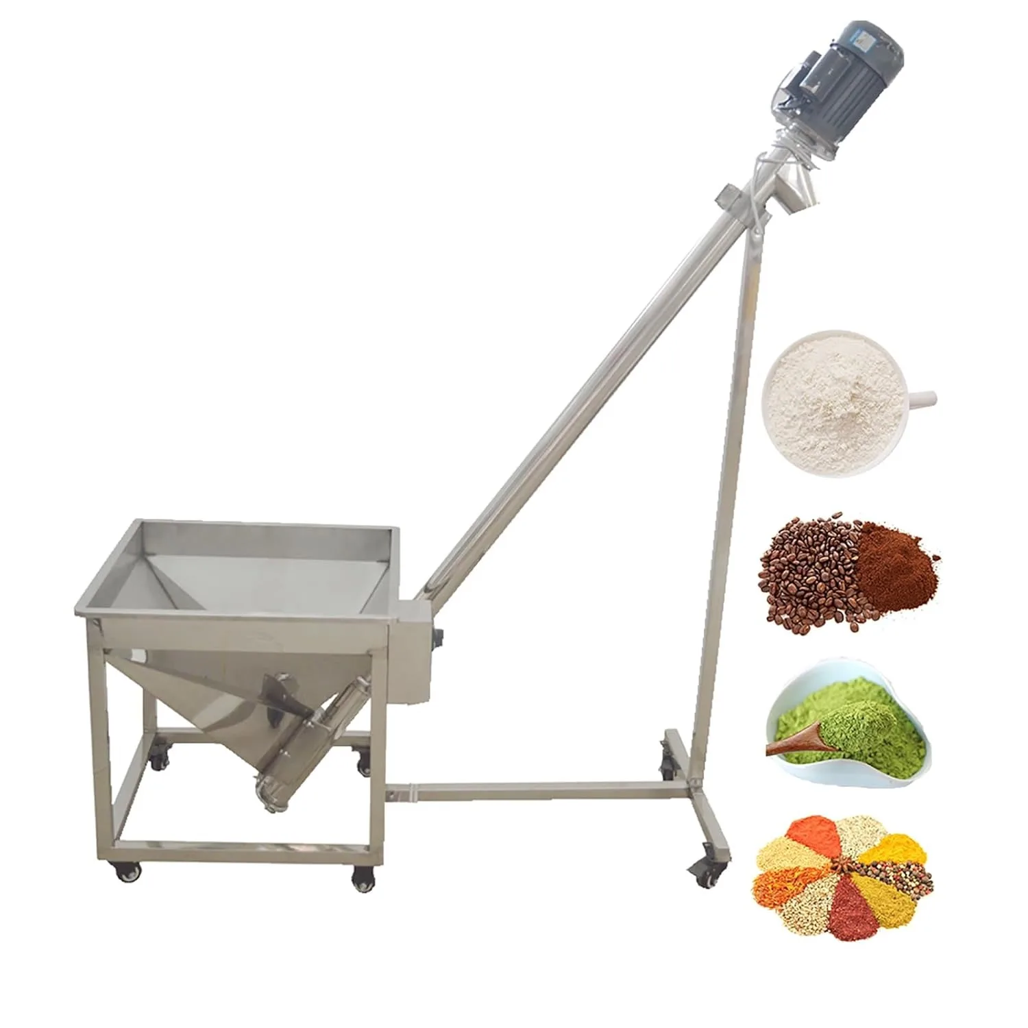 FBD Movable Telescopic Screw Conveyor Loading Unloading Truck Screw ...