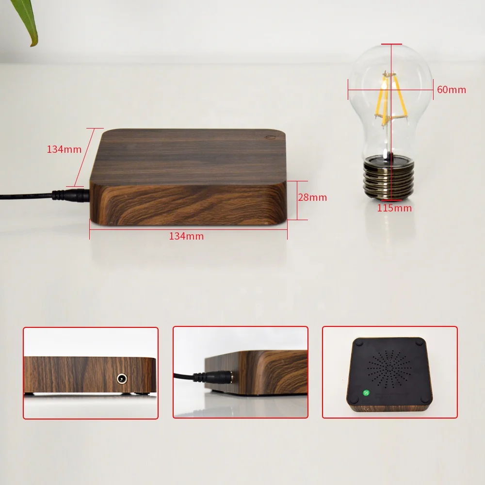 Bottom Base Magnetic Rotating And Levitating Floating Lighting Bulb For ...