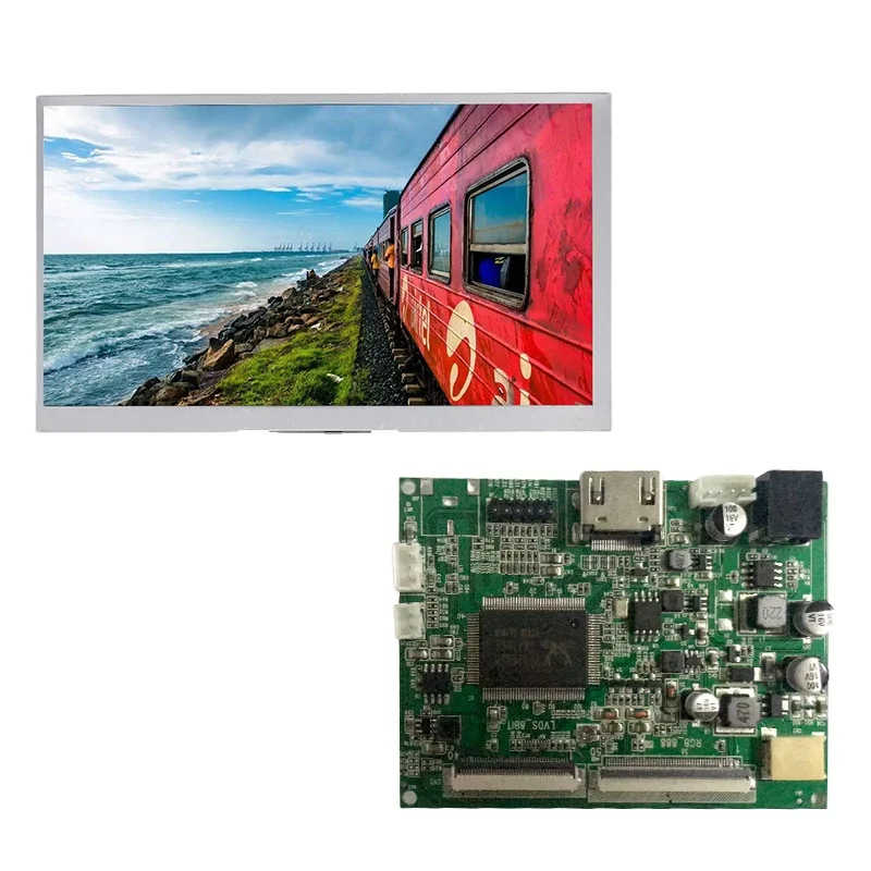 Factory OEM High brightness sunlight readable 1024x600 IPS display 7.0 inch IPS LCD full viewing ...