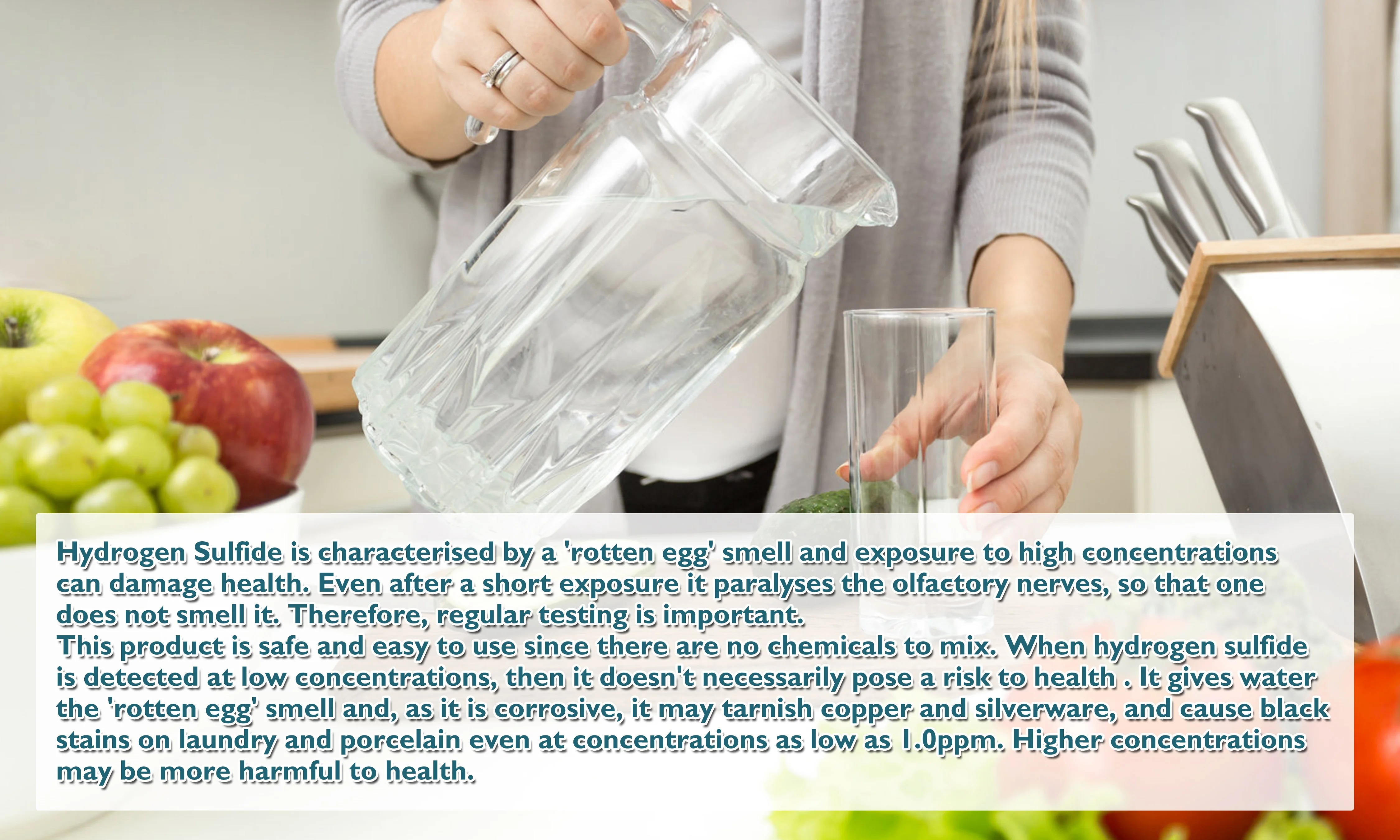 Hydrogen Sulfide Reagent Test Check for Pool Water Testing, Aquarium ...