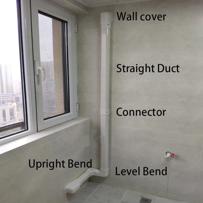 High Quality Plastic Flexible Air Conditioner Trunking