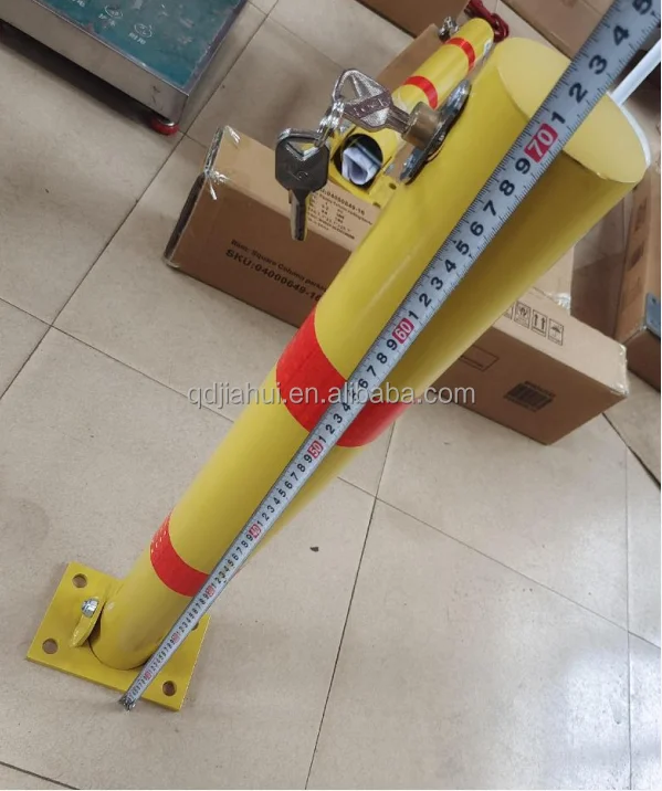 SafetyTraffic Barriers Foldable /Removable Parking Barrier Posts Square ...