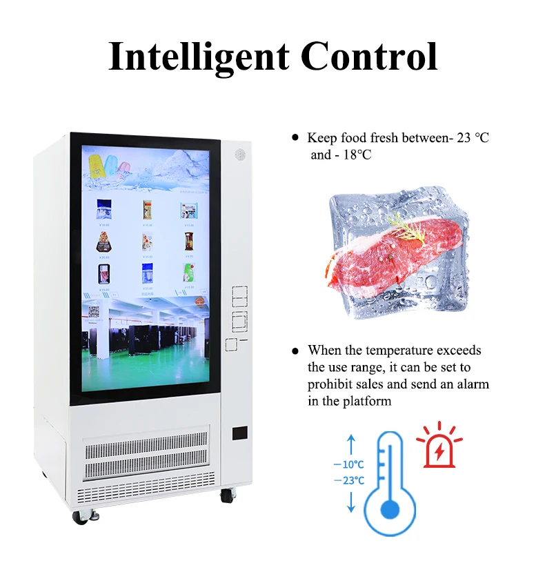 Smart Refrigerator with Quick Defrosting & Remote Monitoring Vending ...